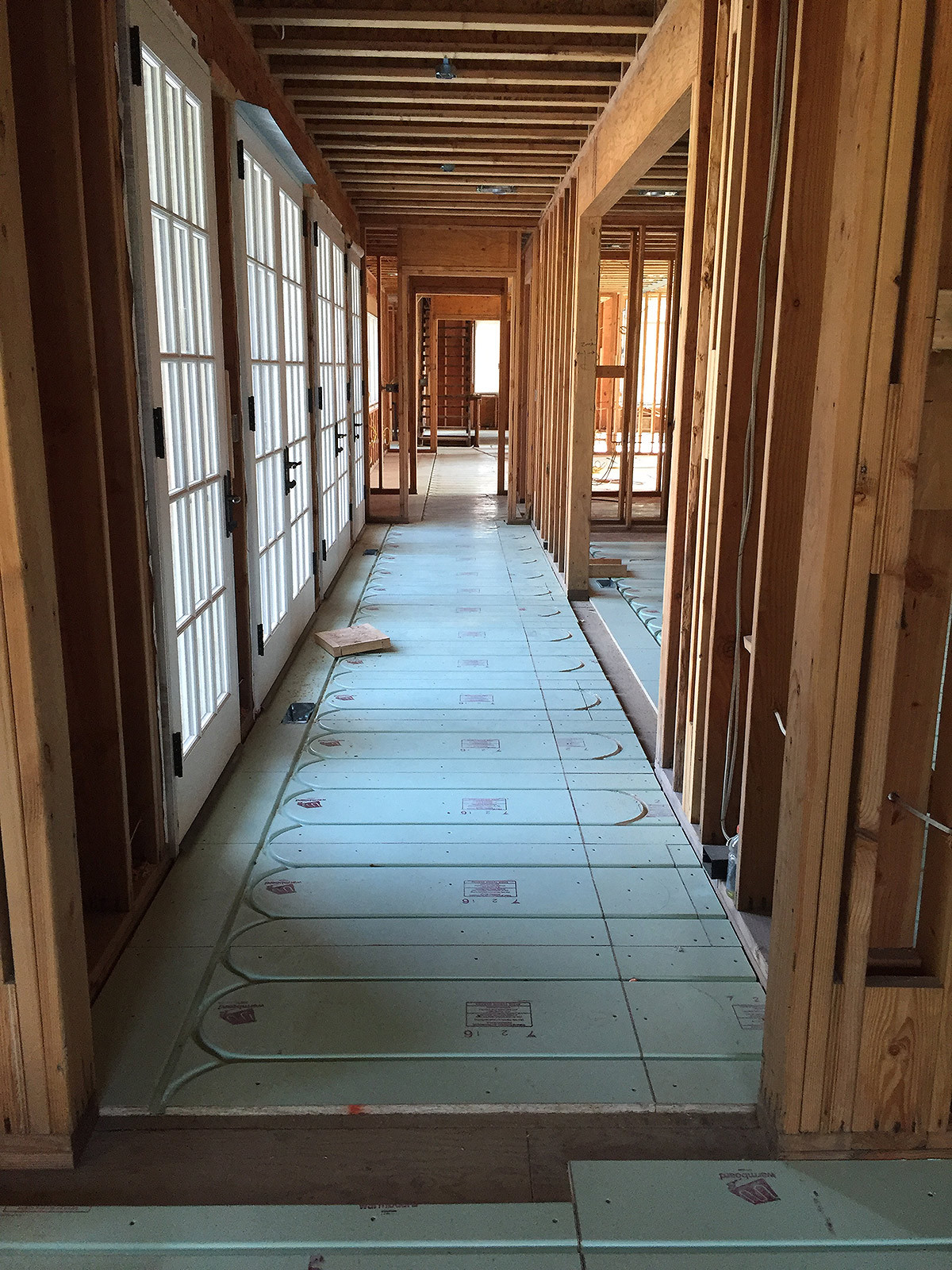 Photos of Warmboard-R installation on the east coast | Warmboard Inc